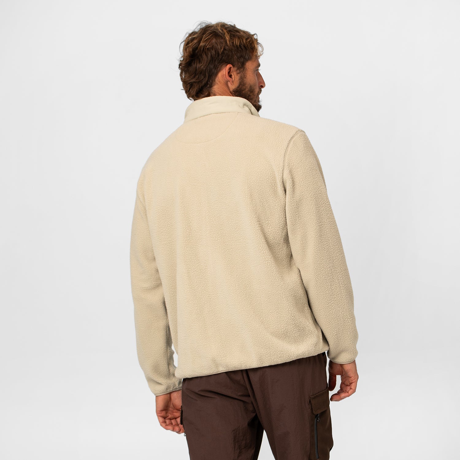 Men’s Recycled Cosy Camp Fleece - Oat | Zorali
