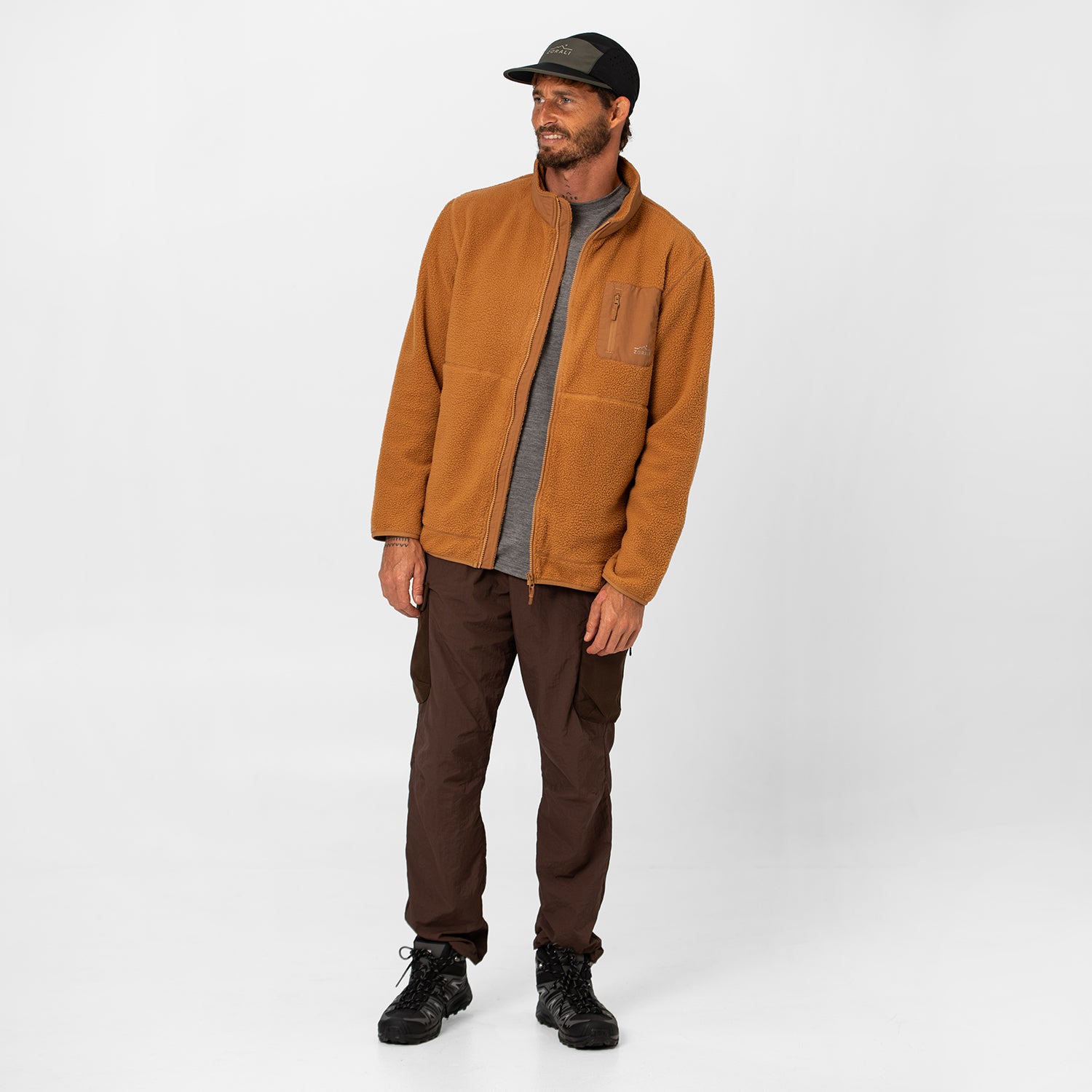 Men’s Recycled Cosy Camp Fleece - Clay | Zorali